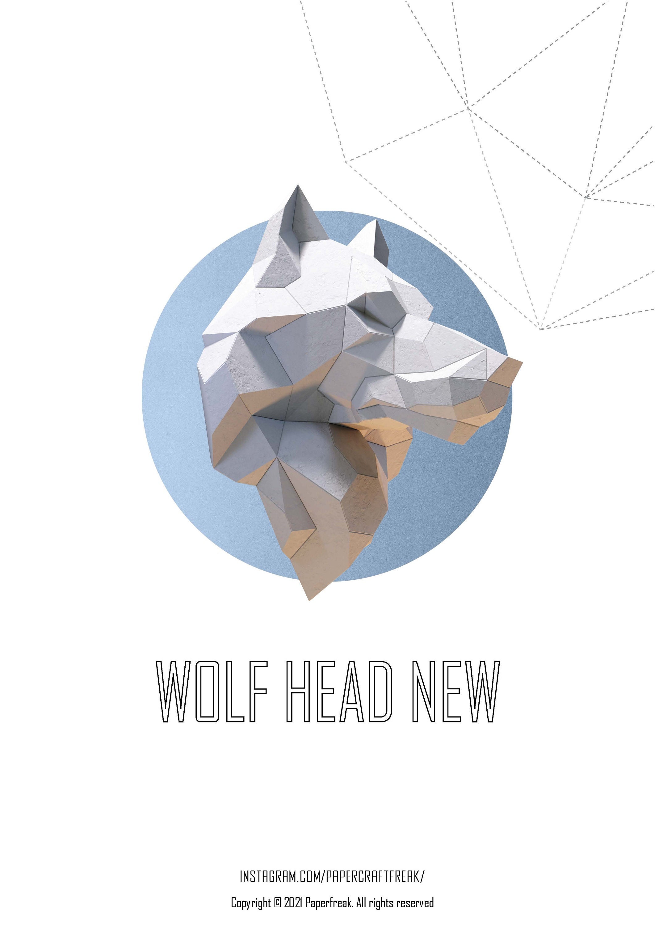 Papercraft 3D WOLF HEAD New Low Poly Paper Sculpture Diy Gift - Etsy UK