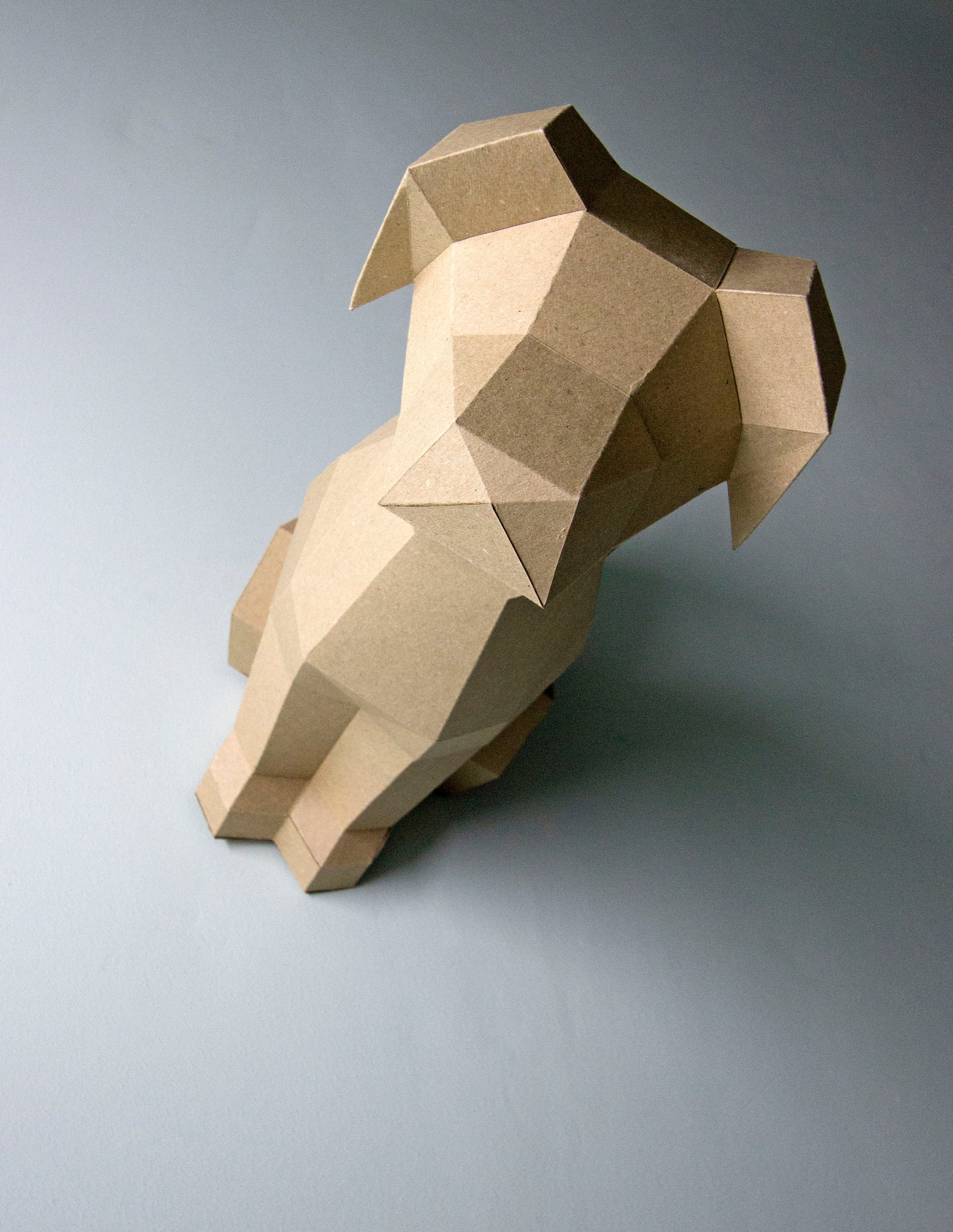 Papercraft 3d SITTING PUPPY DOG 3D Low Poly Paper Sculpture - Etsy