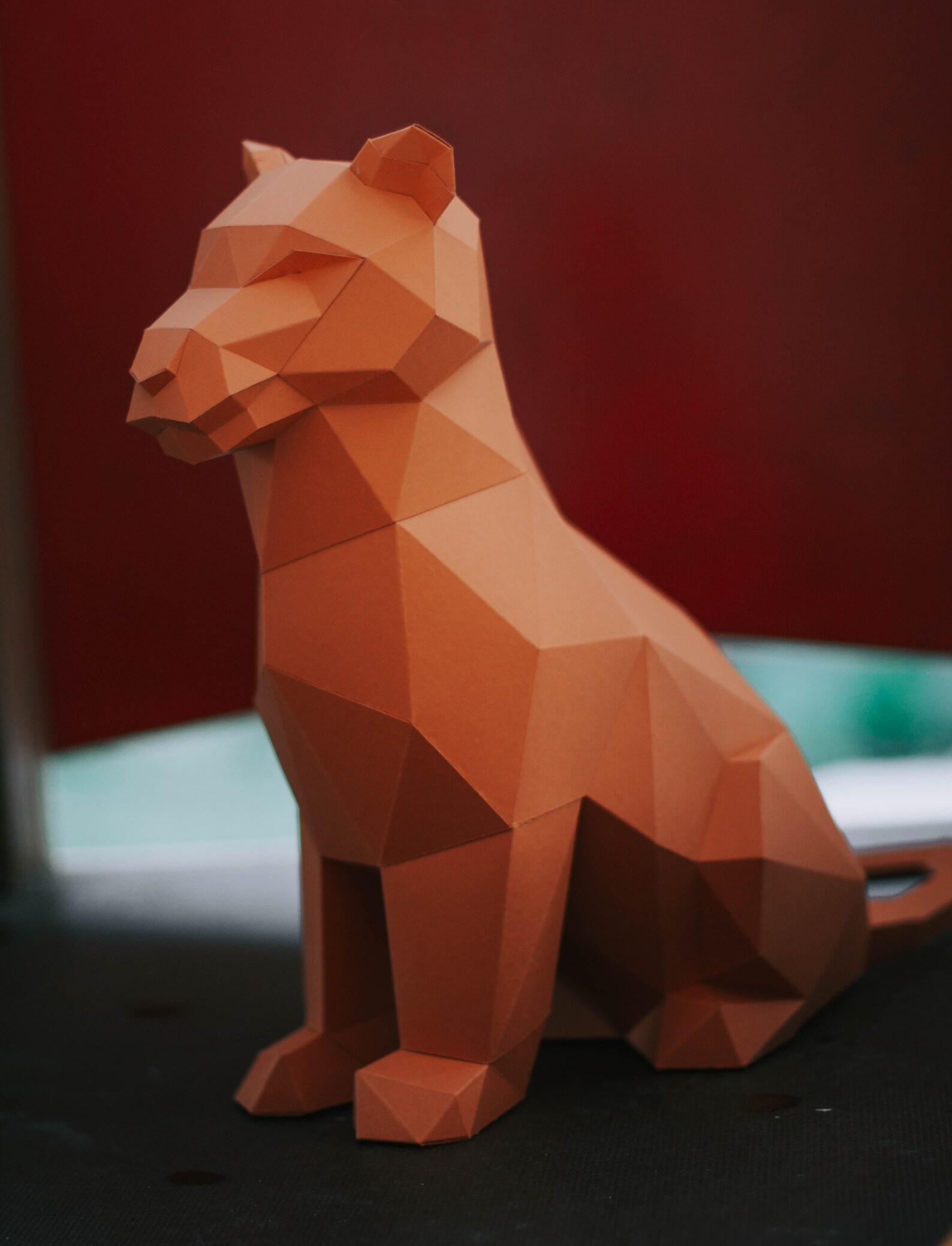 Papercraft 3D SMALL BABY LION Lioness or Tiger Pepakura | Etsy