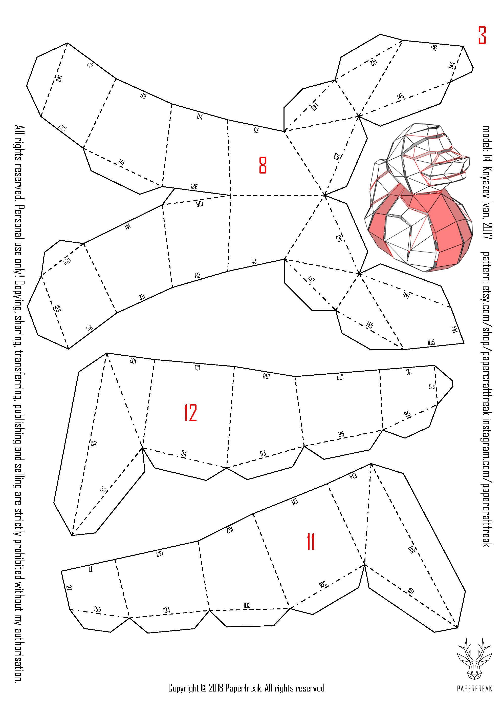 Papercraft 3D DUCK TOY Low Poly Paper Sculpture DIY Gift Decor - Etsy