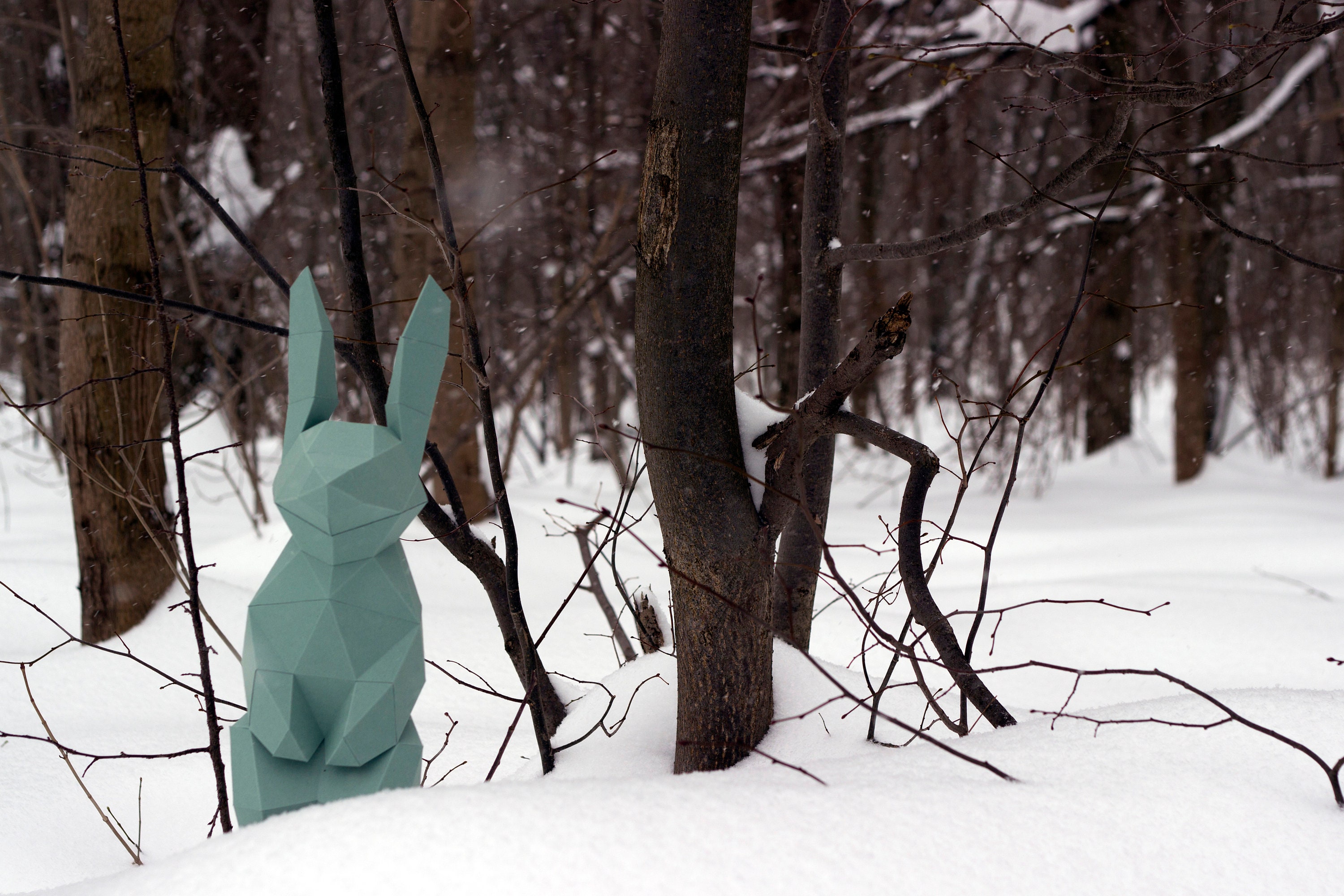 Papercraft 3d SMALL RABBIT BUNNY 3D Low Poly Paper Sculpture - Etsy Canada