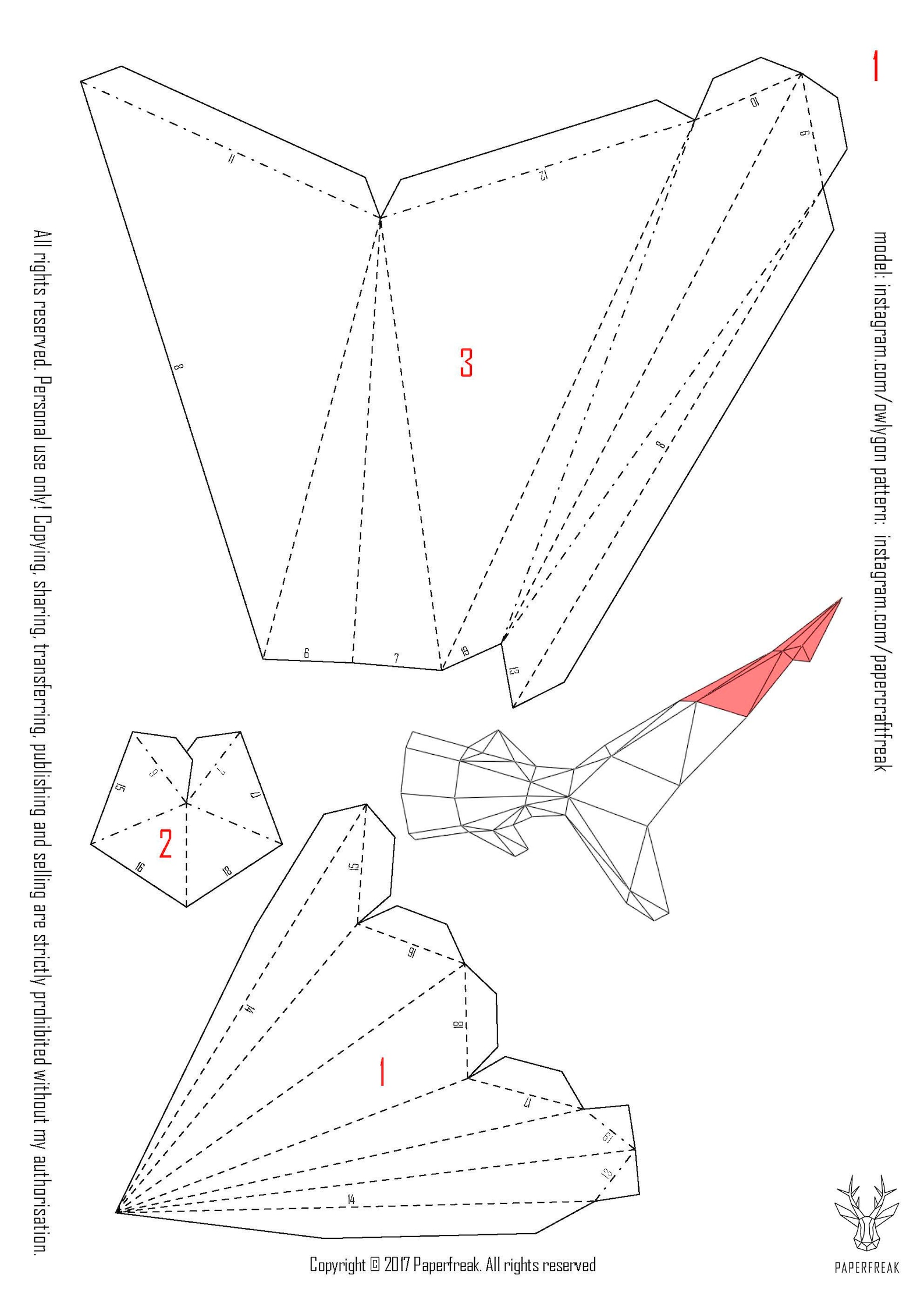 Papercraft 3d SHARK TAIL Sea Fish Cartoon Anime Animal Paper - Etsy