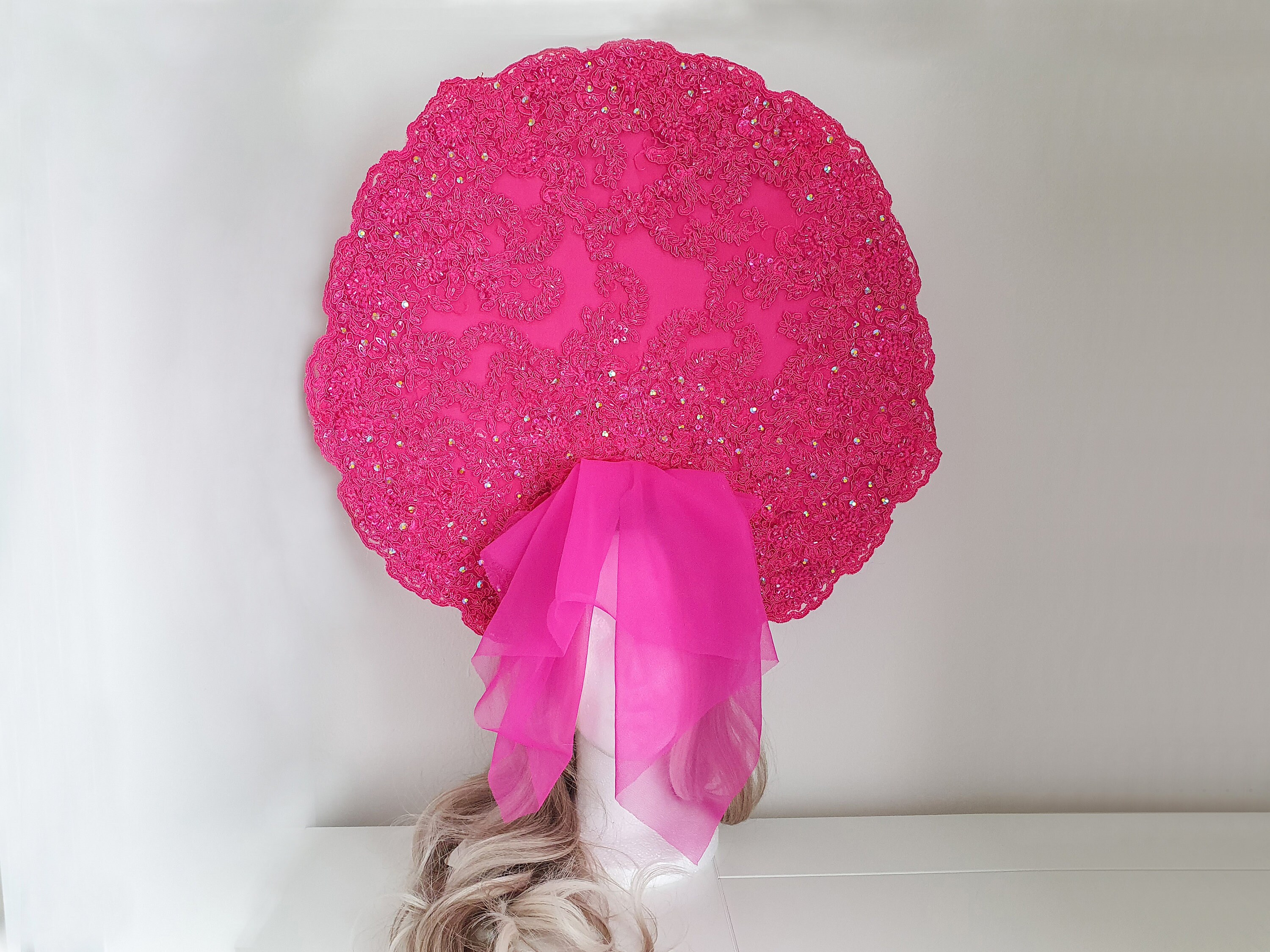 Magenta Kokoshnik • Traditional Slavic Headwear • Original Handmade ...