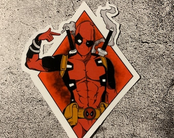 Deadpool Car Sticker - Etsy