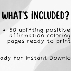 PRINTABLE Positive Affirmation Coloring Pages for Teen Girls, Coloring ...