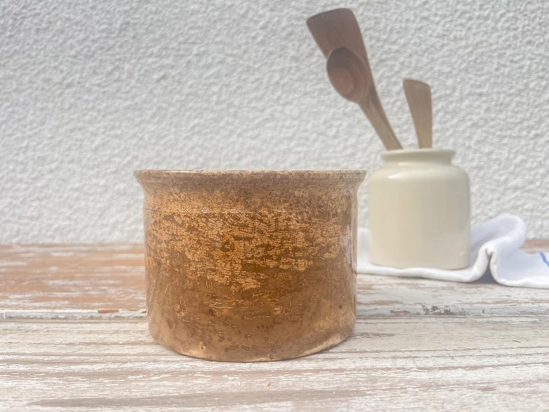 Vintage Sarreguemines French Vintage Jam Jar Pot, Rustic Farmhouse ...