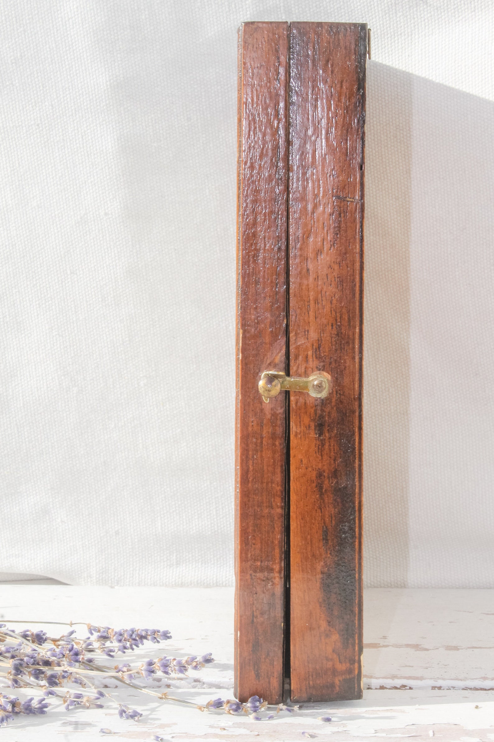 Vintage Wooden Key Box, Jewelry Box Botanical Illustration Wall Hanging ...