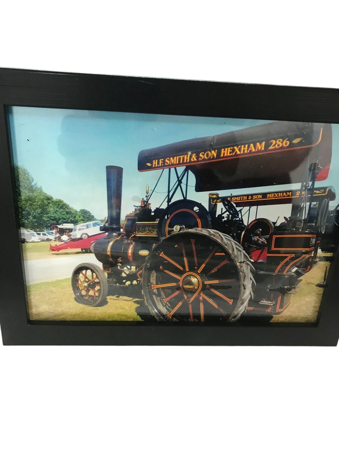 Framed Photo of a Steam Engine - Etsy