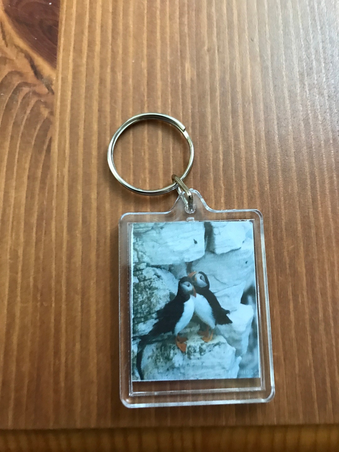 Keyring of Two Puffins - Etsy