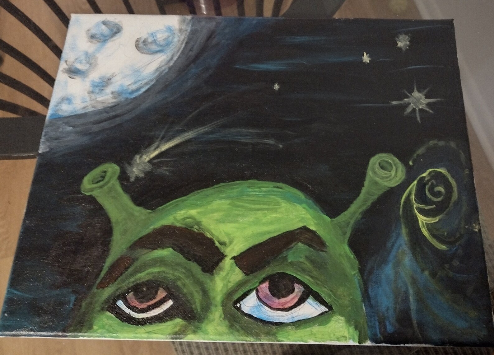Alien Shrek in Space | Etsy