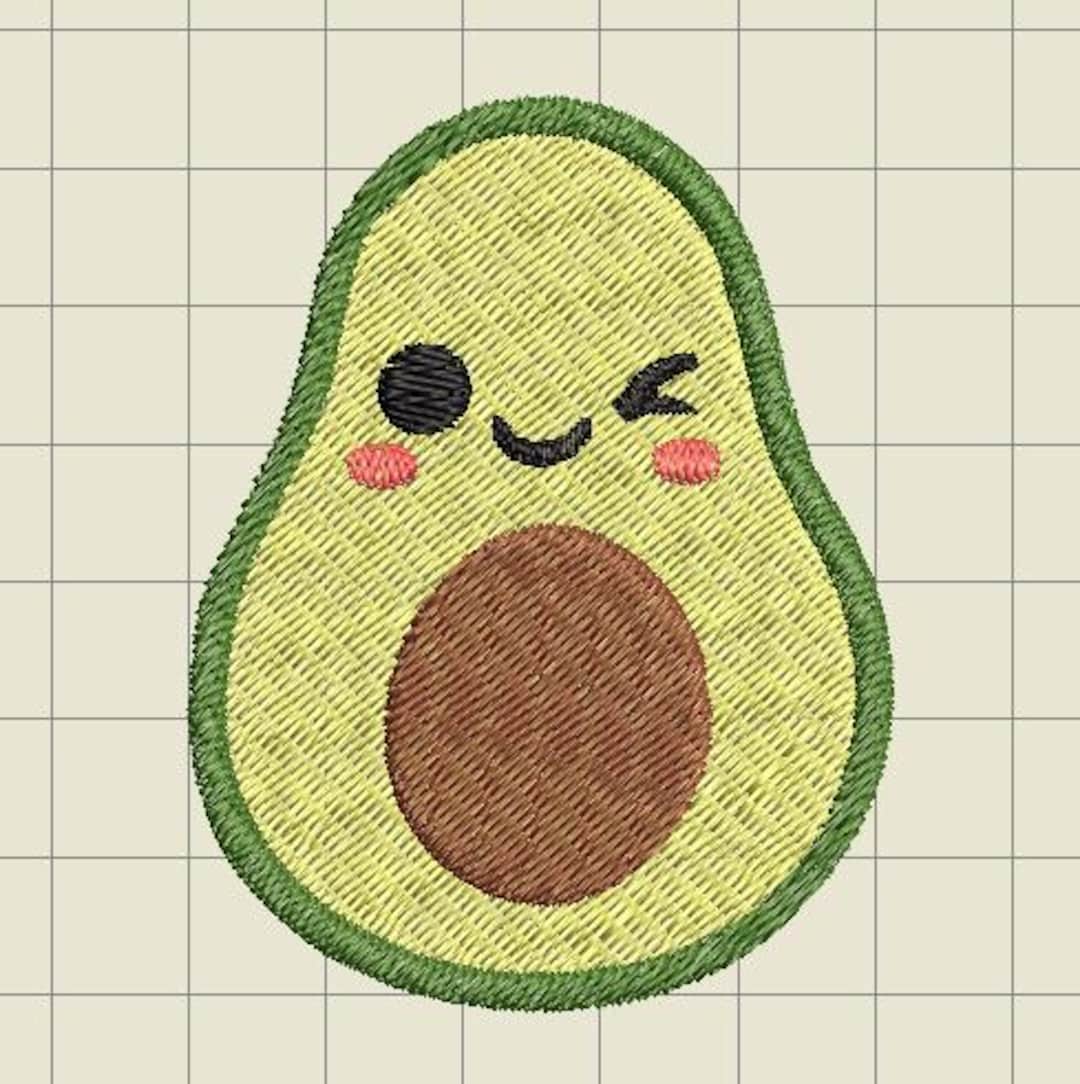 It's an Avocado Embroidery Design 2x2 - Multiple File Types - Etsy