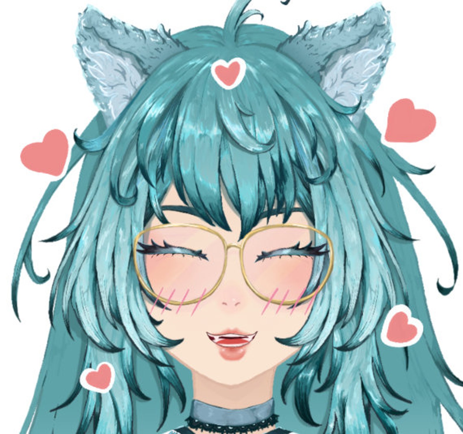 Live2d Vtuber Expression Emoticon Pack: Anger, Shock, Blush (vtube ...