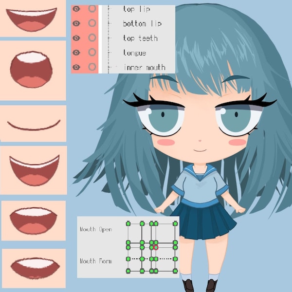 Vtuber Rigged Mouth - Etsy