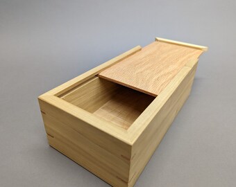 Small Wooden Box With Sliding Lid - Etsy