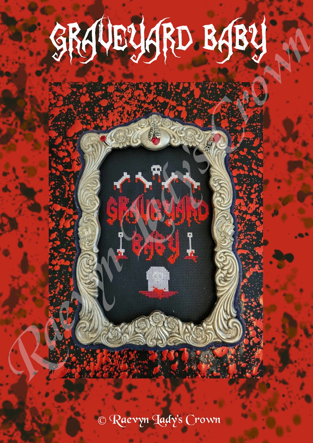 Graveyard Baby Cross-stitch Pattern - Etsy