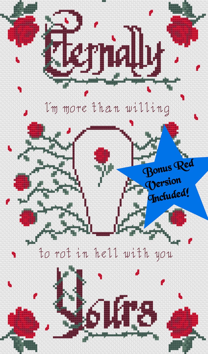 Eternally Yours Cross-stitch Pattern - Valentine's 2024 - Etsy