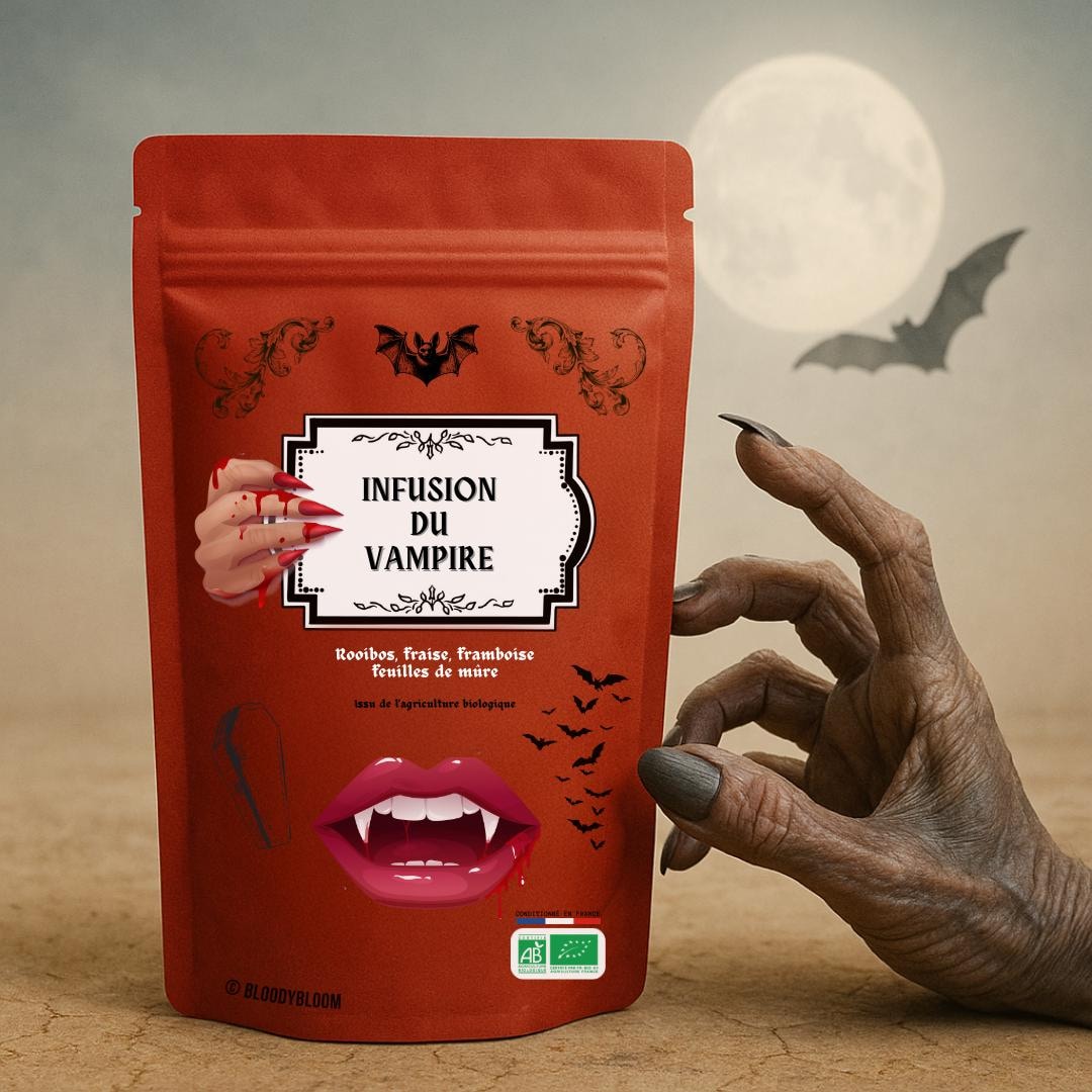 Vampire Infusion: Rooibos, Strawberry, Raspberry, Blackberry Leaves ...