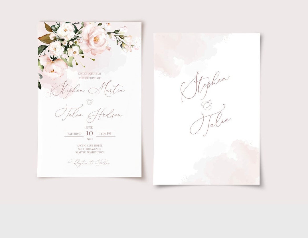 Digital Printable Wedding Invitation - Etsy