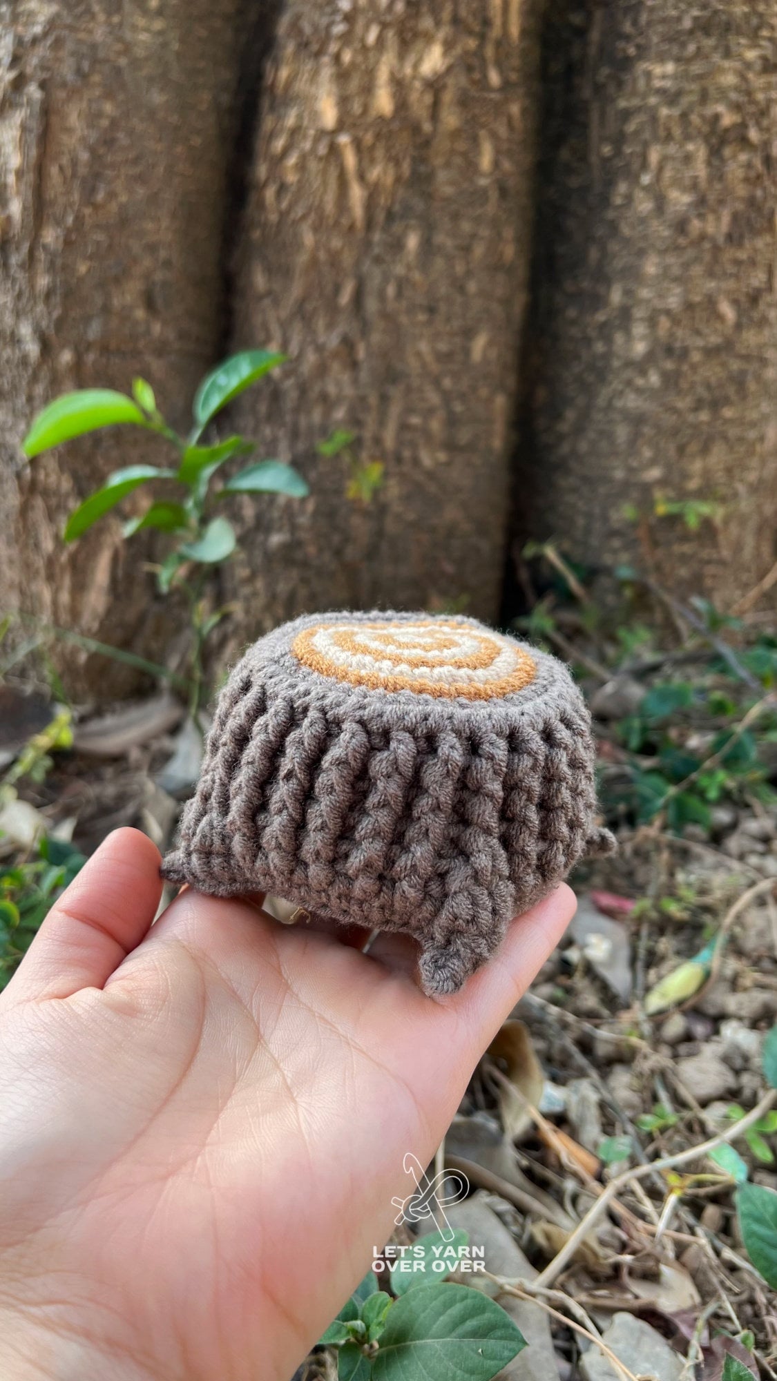 Crochet a Tree Stump for Decoration | Amigurumi Crochet Pattern - Etsy
