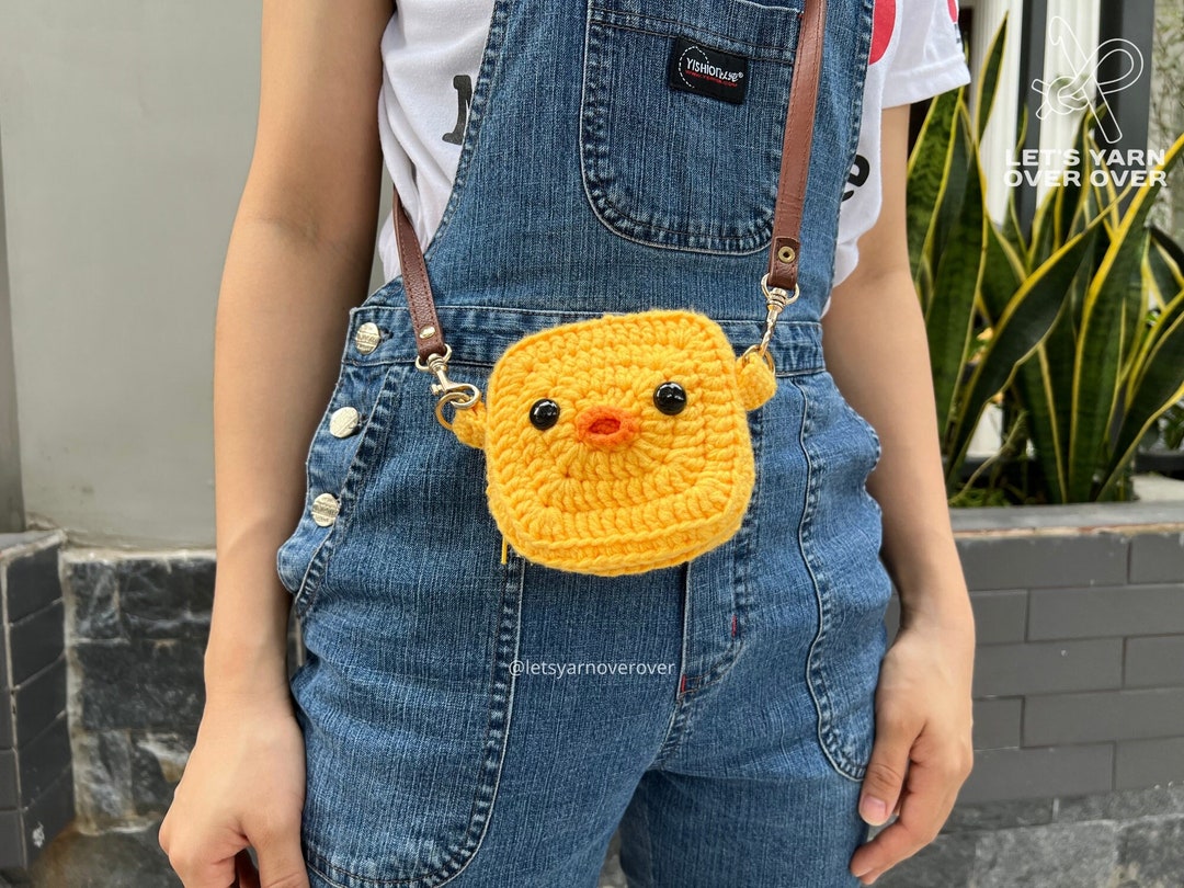 Digital Pattern | Crochet Little Duck Bag | DIY Handmade Shoulder Cross ...