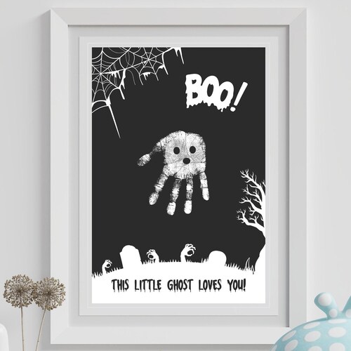 Cutest Little Spider Handprint Art Halloween Craft for Kids - Etsy
