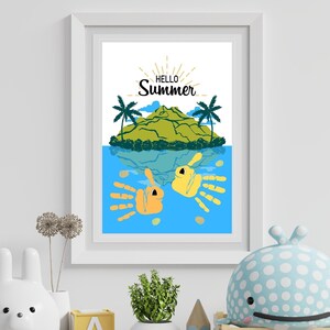 Summer Fish Handprint Art for Toddlers, Preschool or Daycare Activities ...