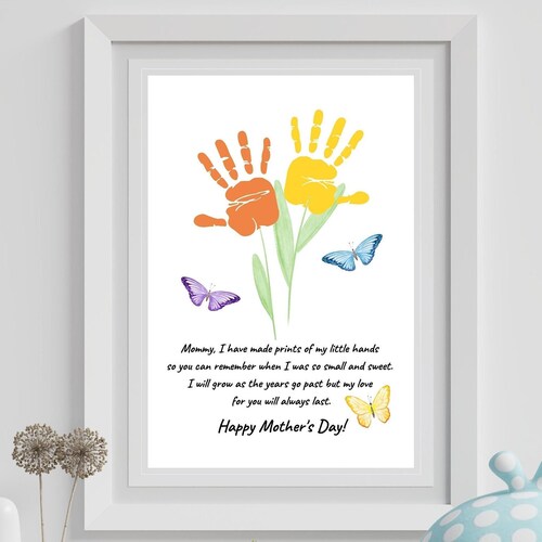 My Handprints Poem/ Handprint Art / Keepsake Craft / Baby - Etsy