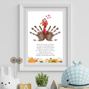 Turkey Handprint Art Turkey Poem Thanksgiving Handprint Art - Etsy