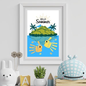 Summer Fish Handprint Art for Toddlers Preschool or Daycare - Etsy