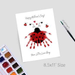 Happy Mother's Day, Your Little Love Bug Handprint Craft for Kids Baby ...