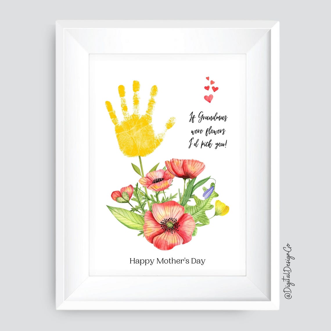 Mother's Day Handprint Craft, Nana, Grandma, Gigi, Mimi, Mother's Day ...