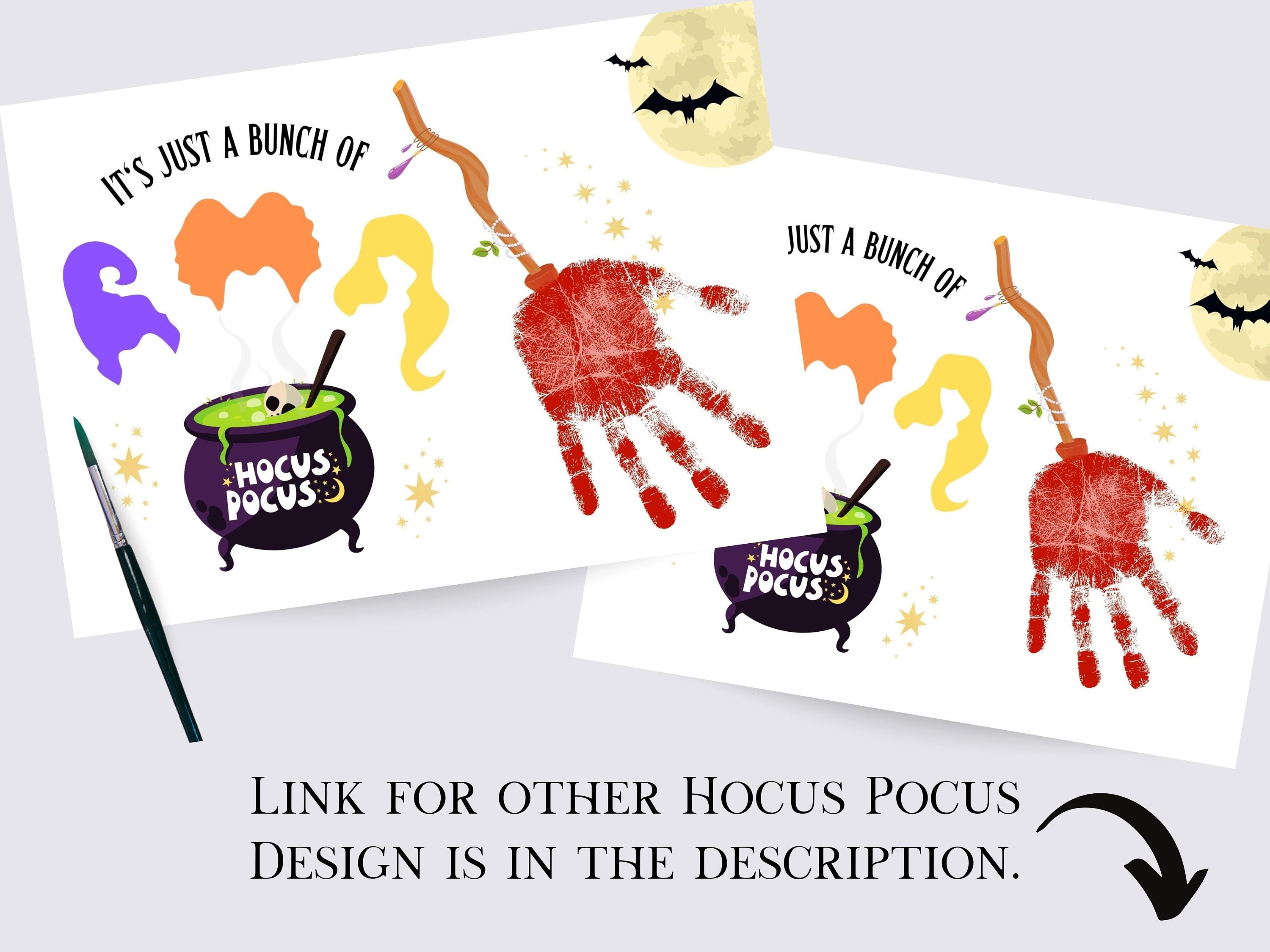 Hocus Pocus Handprint Art Craft It's Just a Bunch of - Etsy