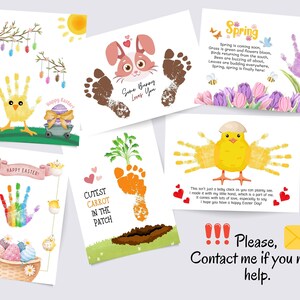 Easter Craft, Handprint Footprint Fingerprint, Happy Easter, Chick ...