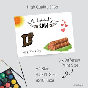 Father's Day Footprint Craft, to the Best Dad I Ever SAW, Saw Footprint ...