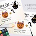 Black Cat Handprint Craft, Halloween Handprint Art for Kids Baby ...