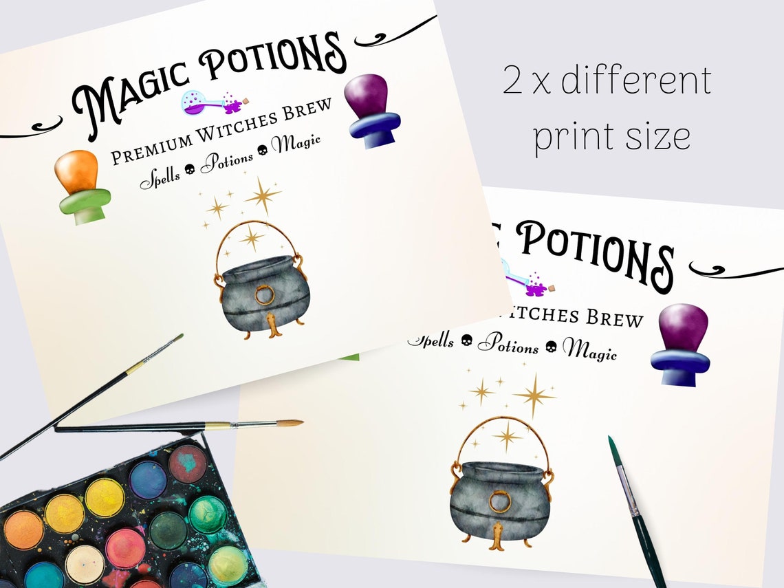 Magic Potions Handprint Craft Halloween Handprint Art for - Etsy