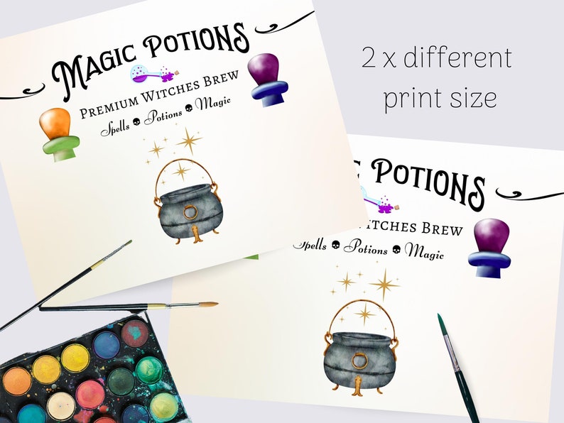 Magic Potions Handprint Craft Halloween Handprint Art for - Etsy