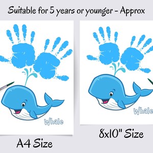 Sea Animals Handprint Art Bundle, Summer Handprint, Classroom Nursery ...