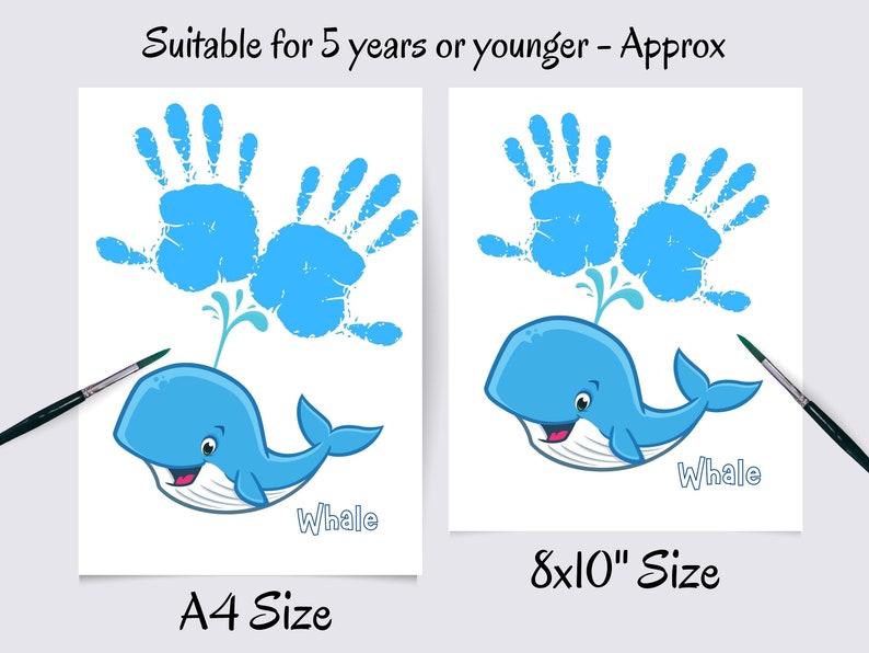 Sea Animals Handprint Art, Summer Craft, Classroom Nursery Activity ...