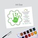 St Patricks Day Handprint Art, Clover Handprint Craft, I'm Sending Love ...