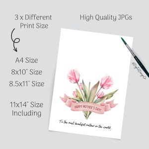 Mother's Day Flower Handprint Art Craft, Tulip Handprint Art Craft for ...