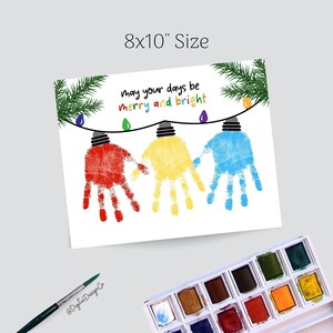 May Your Days Be Merry and Bright, Christmas Handprint Craft, Christmas ...