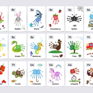 Mega Alphabet Handprint Book, Pre-school, Kindergarten, Classroom ...
