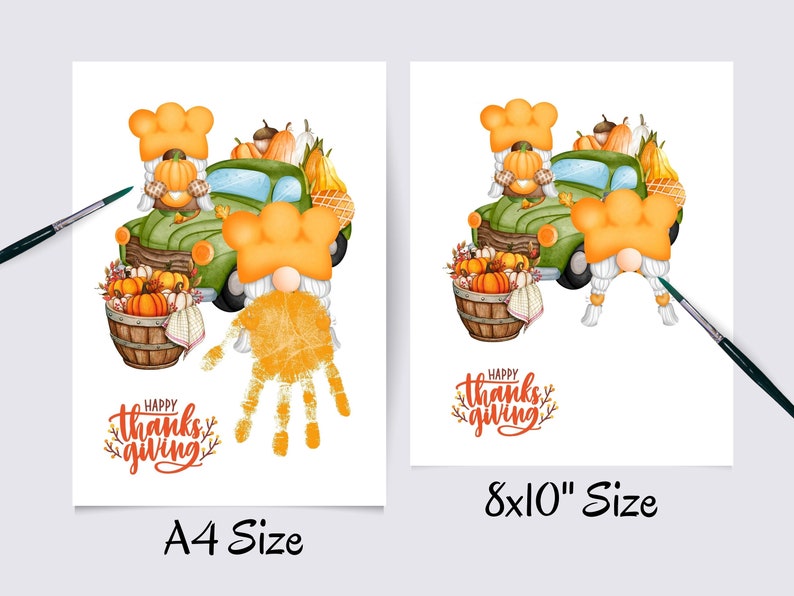 Thanksgiving Day Handprint Art Bundle Thanksgiving Handprint - Etsy