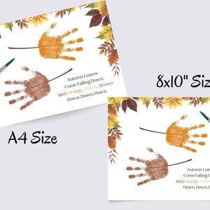 Fall Handprint Art Bundle, Back to School Activities, Autumn Season ...