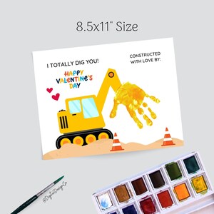 Valentine's Day Handprint Art, I Totally Dig You, Kids Baby Toddler ...