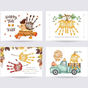 Fall Thanksgiving Mega Bundle, Thanksgiving Handprint Footprint Art ...