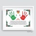 Christmas Poem Handprint Art Craft, Christmas Gift, Xmas Craft for Kids ...
