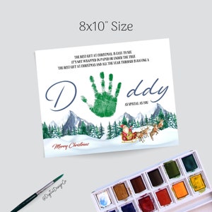 Christmas Daddy Poem Handprint Art, Merry Christmas, Xmas Craft for ...