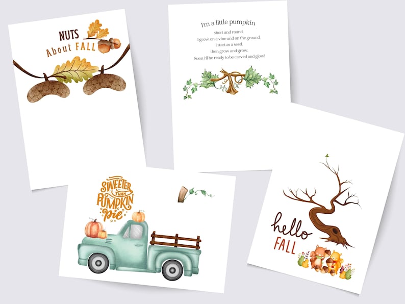 Fall Handprint Art Bundle Back to School Activities Autumn - Etsy